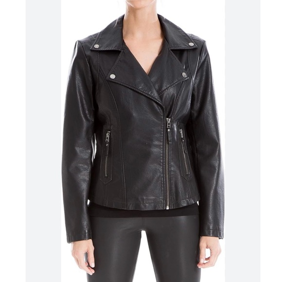 Max Studio | Jackets & Coats | Max Studio Faux Leather Moto Style ...